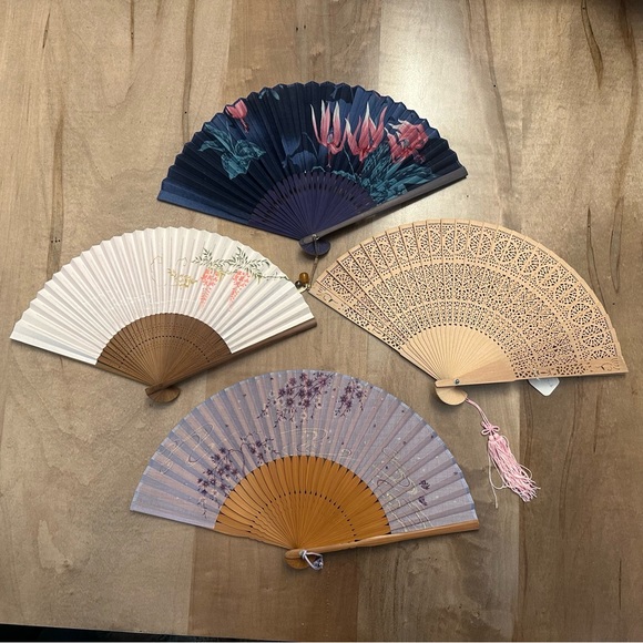 Accessories | 5 Pack Of Japanese Vintage Fans | Poshmark